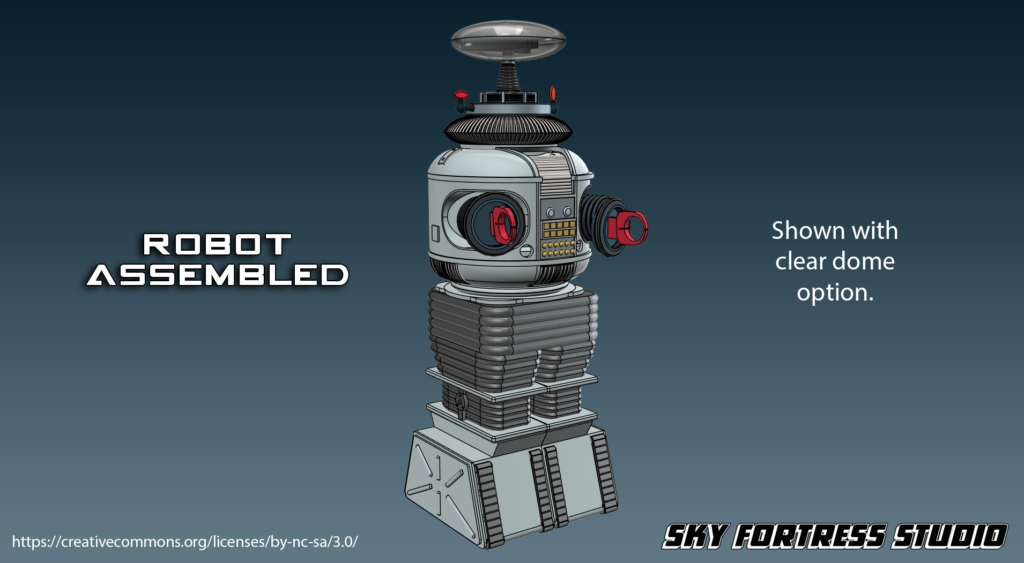 Robot B9 3D Model – Sky Fortress Studio